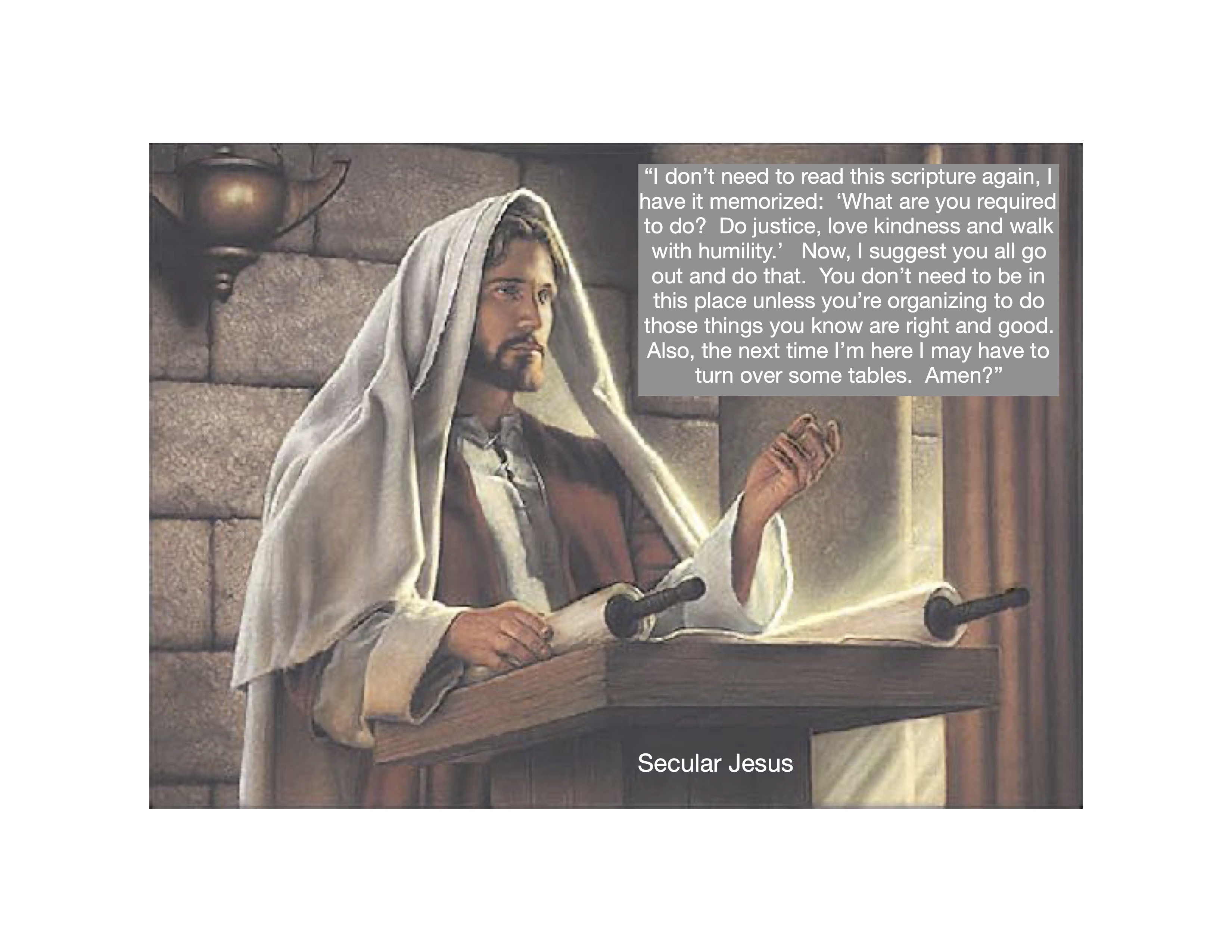 Secular Jesus Speaks – Friendly Freethinker